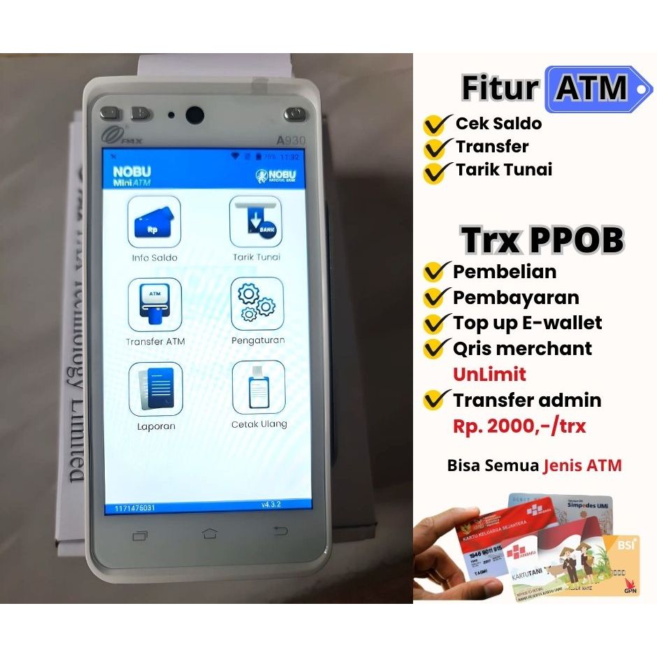 Jual EDC ATMmini-Pax A930-Mpos | Shopee Indonesia