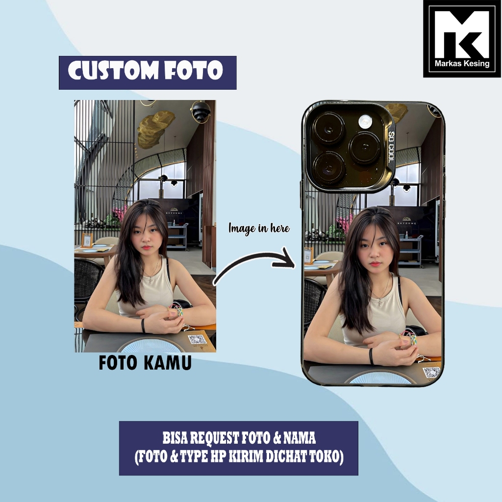 Jual Custom Case Hp Foto / Gambar Sendiri Premium Matte Hard Casing IMD ...