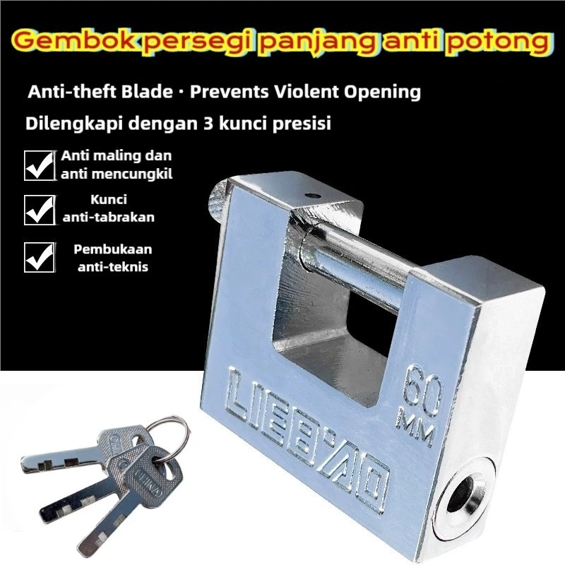 Jual Anti Maling Kunci Gembok /Kunci Gembok Panser / Rumah Toko Gudang ...