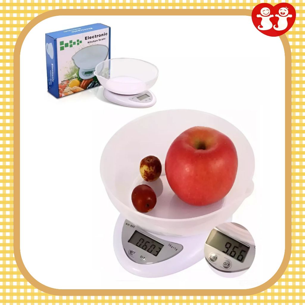 Jual Timbangan Dapur Digital MangkoK/Timbangan Kue Digital Electronic 5 kg B05 /Timbangan ...