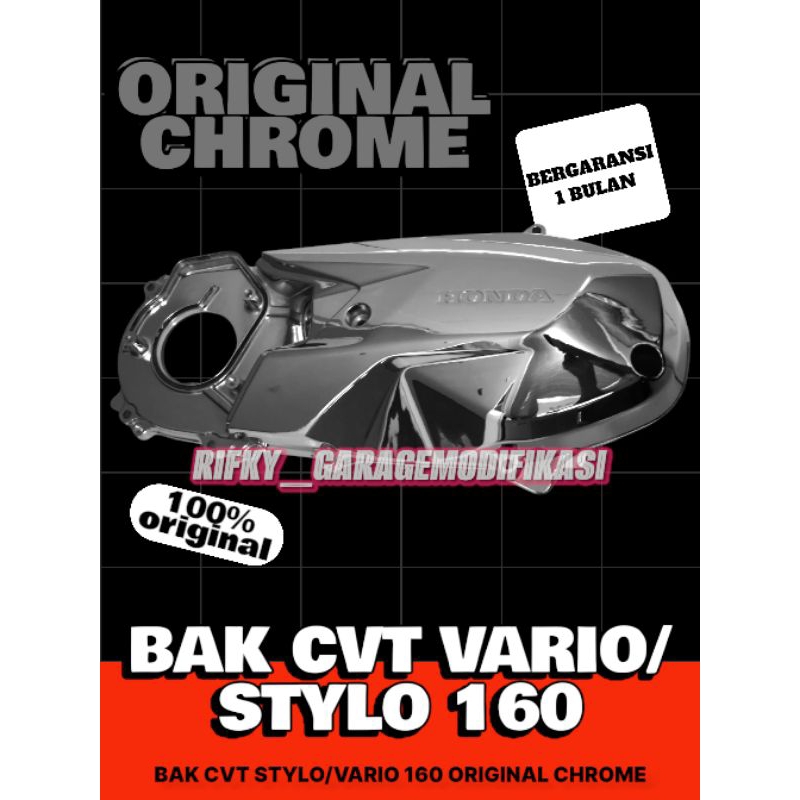 Jual BAK CVT chrome honda vario 160 / honda stylo 160 original | Shopee Indonesia