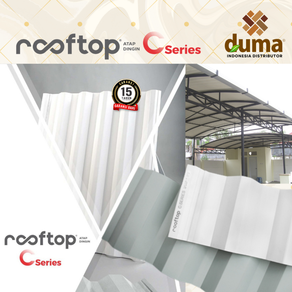 Jual ATAP DINGIN UPVC ROOFTOP C SERIES | Shopee Indonesia