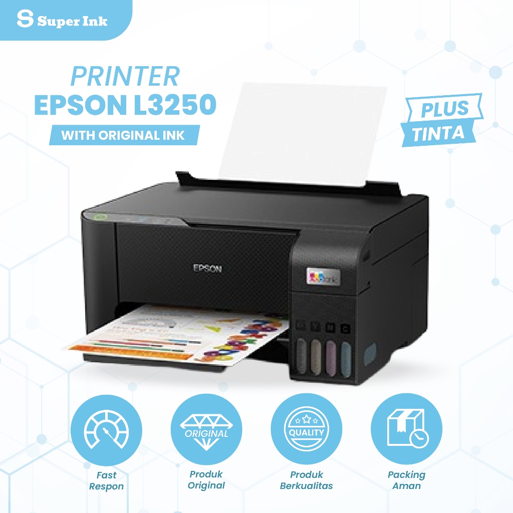 Jual Printer EPSON EcoTank L3250 L3251 Print Scan Copy WiFi Wireless ...