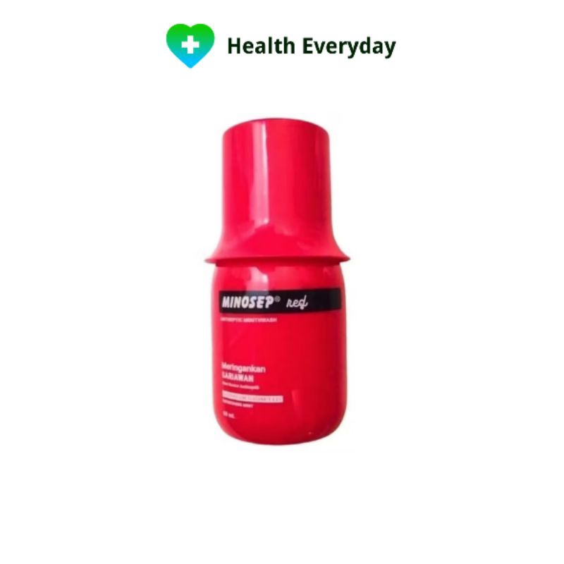 Jual Minosep Red Obat Kumur Antiseptic / Antiseptic Mouthwash 60ml ...