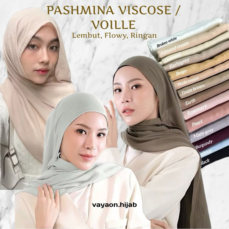 Jual PASHMINA ARABIAN VOILLE VISCOSE PREMIUM | PASMINA VOAL VOILE ...