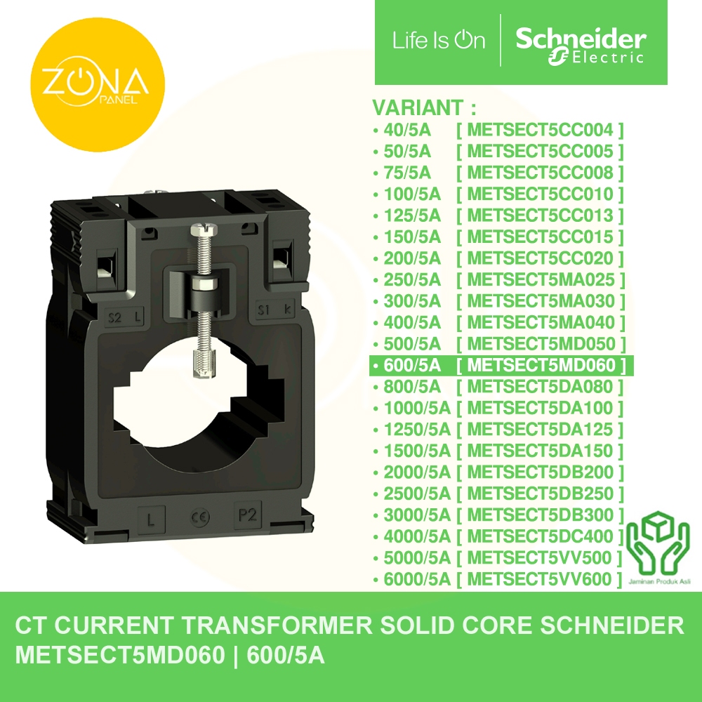 Jual CURRENT TRANSFORMER CT SCHNEIDER 600/5A METSECT5MD060 | Shopee ...
