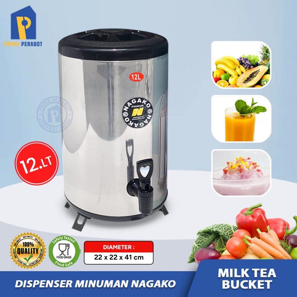 Jual Water Tank Thermos Bucket 12 L Termos Cofee Milk Tea Ice Bucket ...