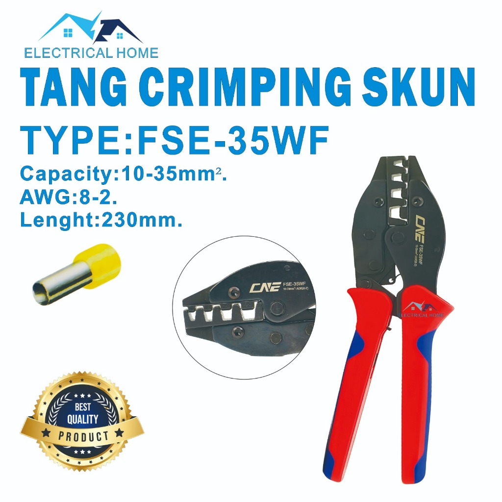 Jual TANG PRESS SKUN FERRULES FSE-35WF(10-35mm2) | Shopee Indonesia