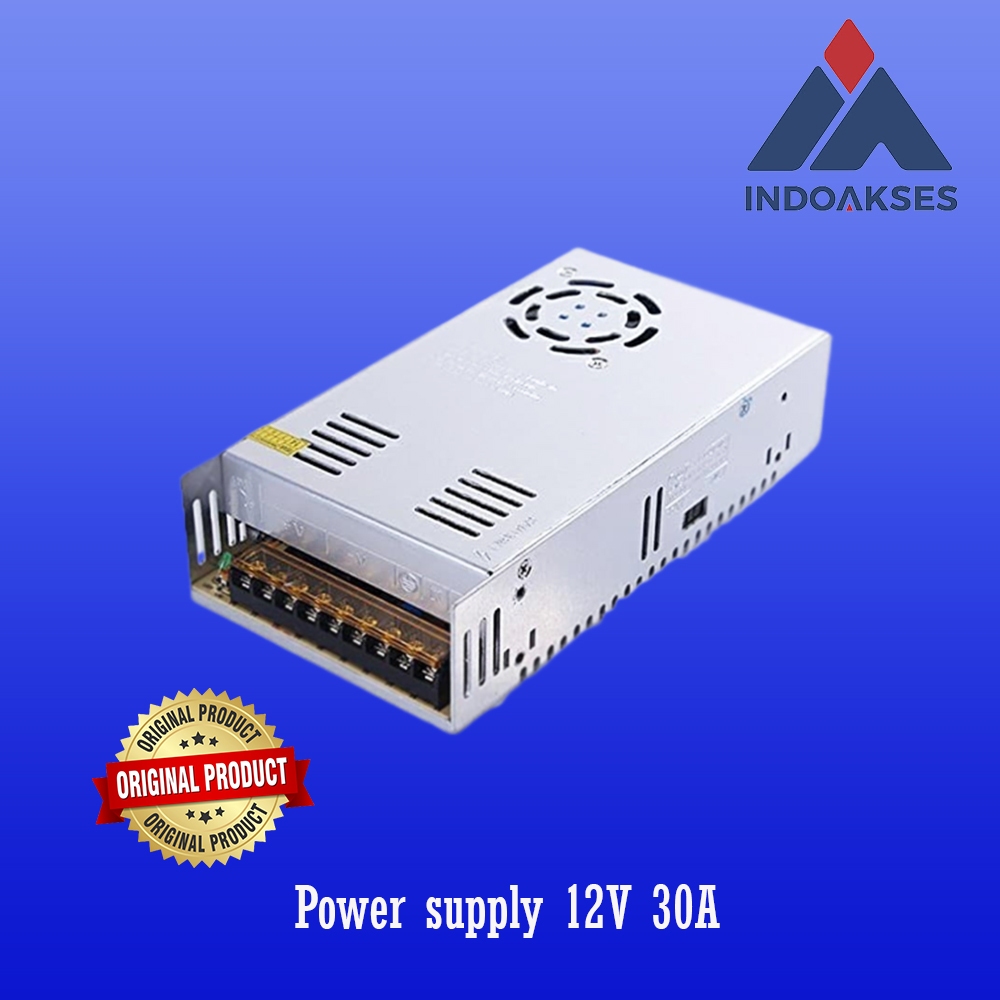 Jual Power Supply PSU 12V 30A Adaptor Central 12V 30A Support CCTV ...