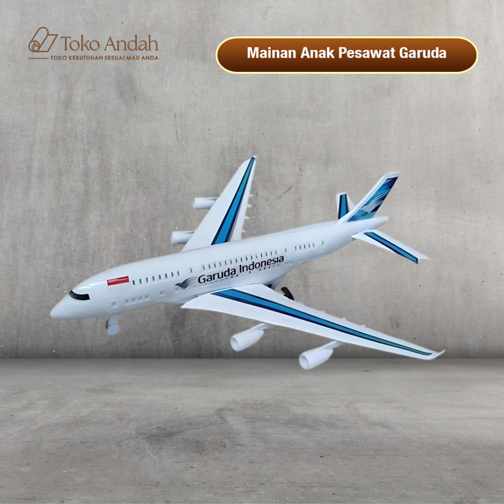 Jual GARUDA 23 MAINAN PESAWAT TERBANG GARUDA AIRBUS FIGURIN PESAWAT ...