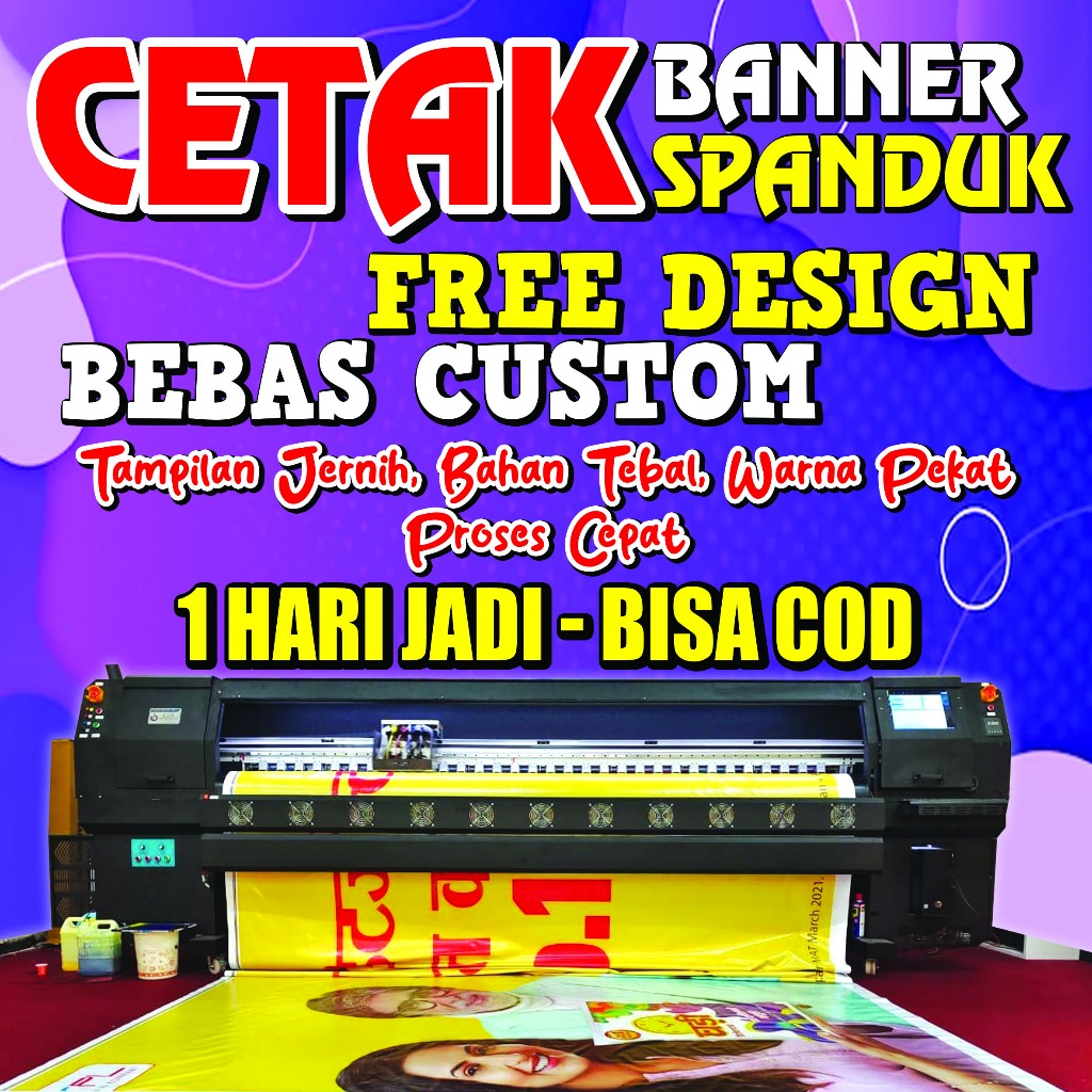 Jual CETAK BANNER | SPANDUK | MMT | BALIHO | 1 HARI JADI | FREE DESIGN | UKURAN & DESIGN CUSTOM ...
