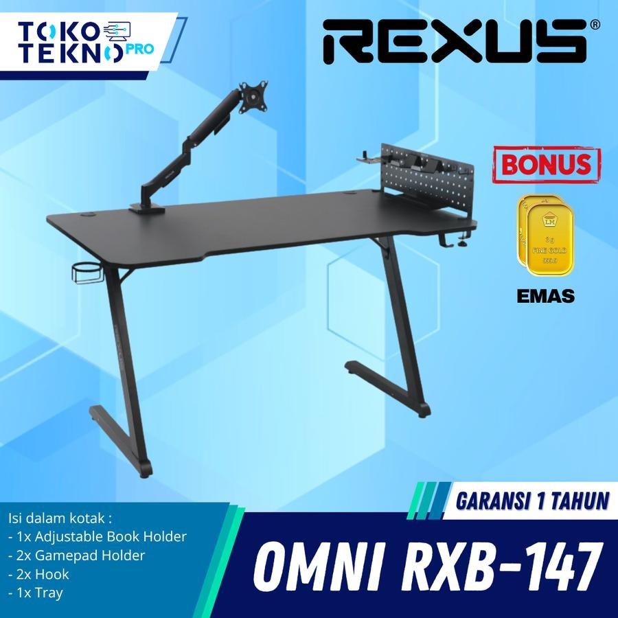Jual Rexus Omni RXB-147 / RXB147 Bundle Meja Gaming Include Pegboard ...