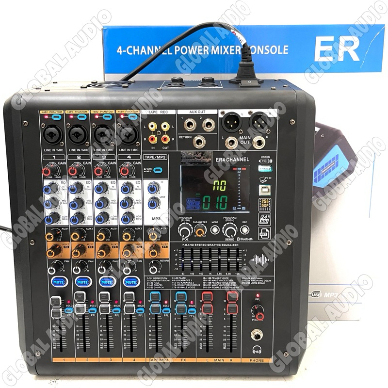 Jual Power Mixer Audio BlackSpider ER 4 4channel Original Power Micer Bs ER4 Mixing 4 4ER Bagus ...