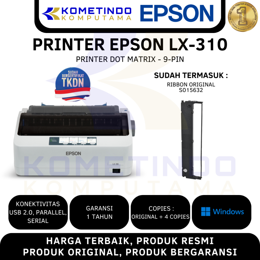 Jual TKDN LX310 (Printer Dot Matrix 9-pin) - Epson LX-310 Dot Matrix ...