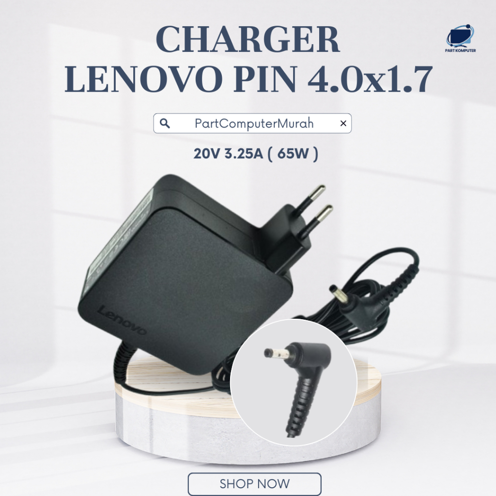 Jual Charger Laptop Lenovo Original Small Plug Pin Bulat 4.0mm*1.7mm ...