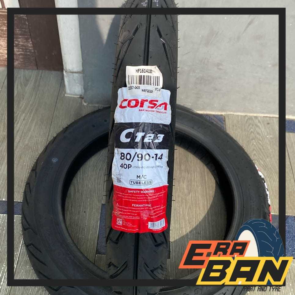 Jual BAN LUAR CORSA CT23 80 90 RING 14 TUBELESS | Shopee Indonesia