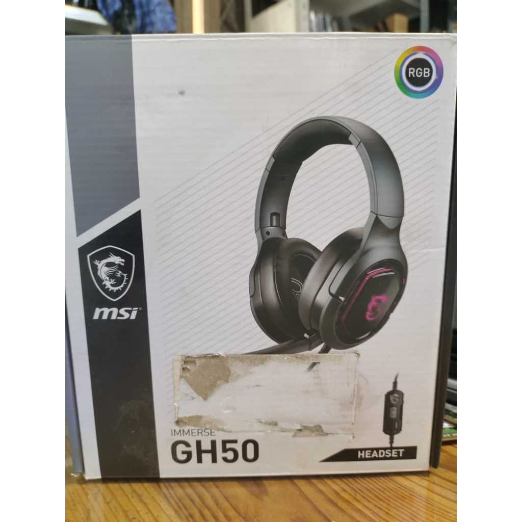Jual MSI Immerse GH50 Gaming Headset kondisi baru jual harga seken | Shopee Indonesia