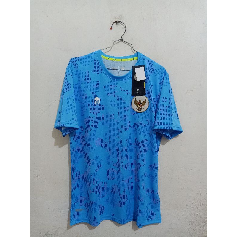 Jual Jersey Timnas Indonesia Prematch Training Blue 2020 2021 Original ...