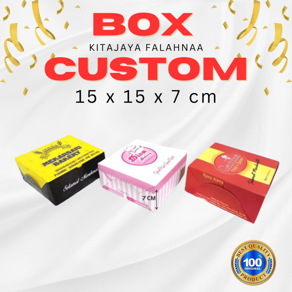 Jual (FREE DESAIN) CUSTOM BOX R5 15x15x7 | Shopee Indonesia