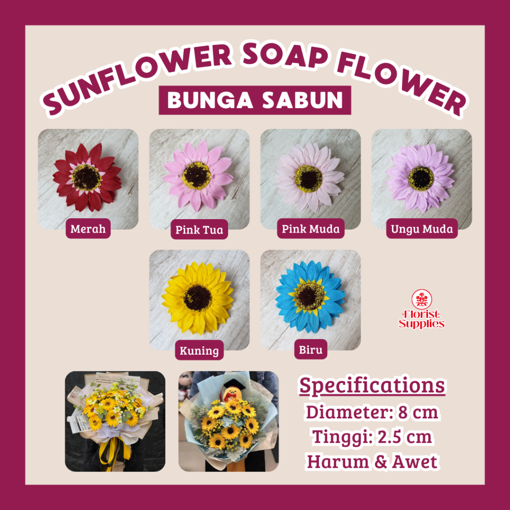 Jual Sunflower Soap Flower Bunga Sabun Matahari Satuan Cocok Dijadikan ...