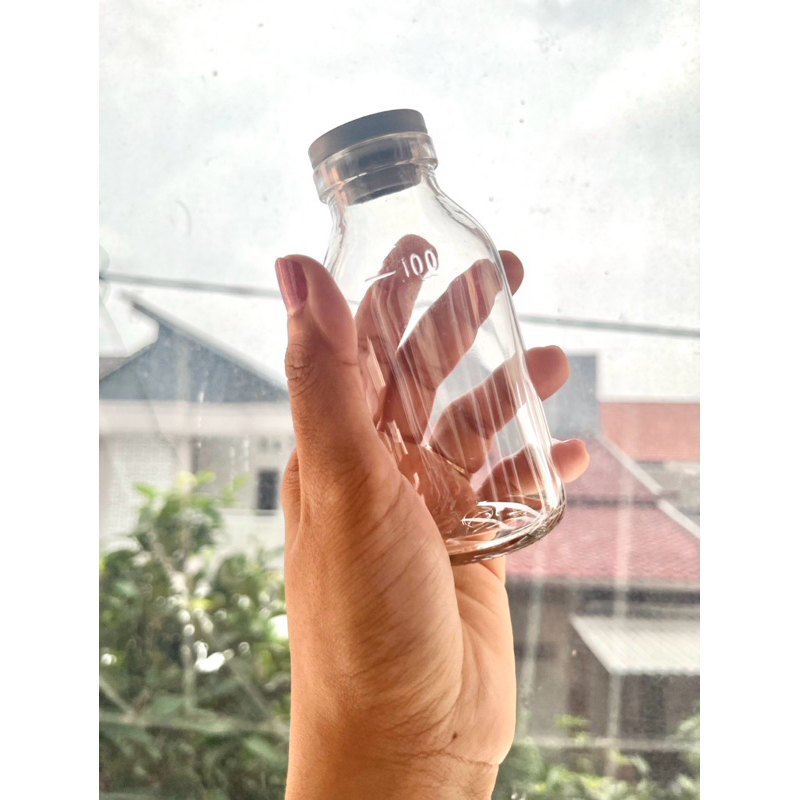 Jual Botol Kaca 100ml Tutup Tebal dan Rapat Penyimpanan Asip gingger ...
