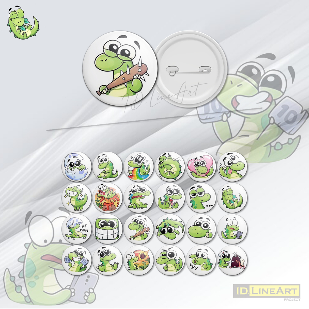 Jual Pin Button DINO GREEN Pin Plastik Bros Souvenir Aksesoris | Shopee ...