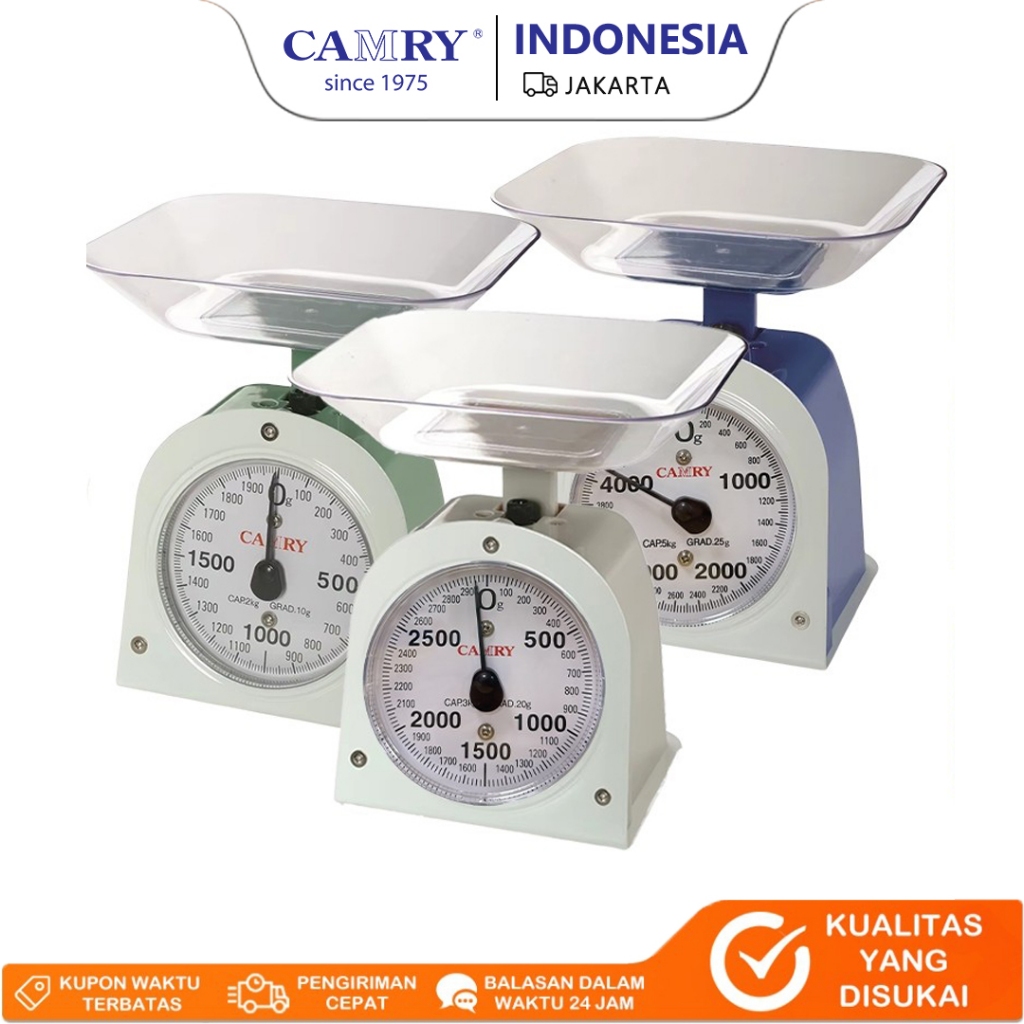 Jual Timbangan Dapur Mekanis Camry 5kg/3kg/2kg - Sensor Presisi Tinggi | Shopee Indonesia