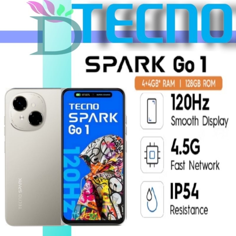 Jual New Tecno Spark Go 2 4/128 IP 64 6.67 Inc HD+ 120 hz Display ...