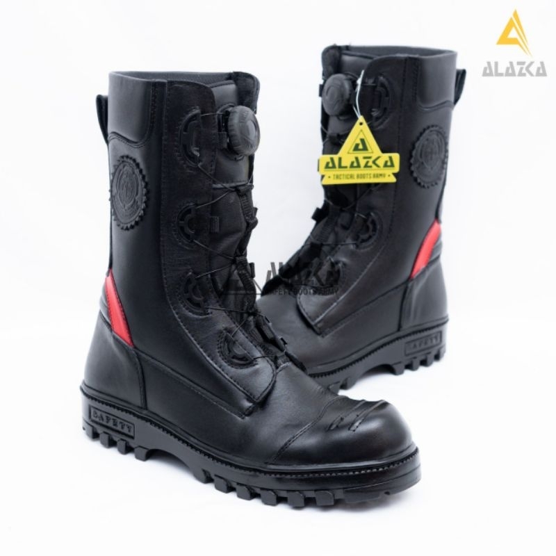 Jual SEPATU PDL SAFETY DAMKAR BPBD TALI PUTAR DAN TALI BIASA | Shopee ...