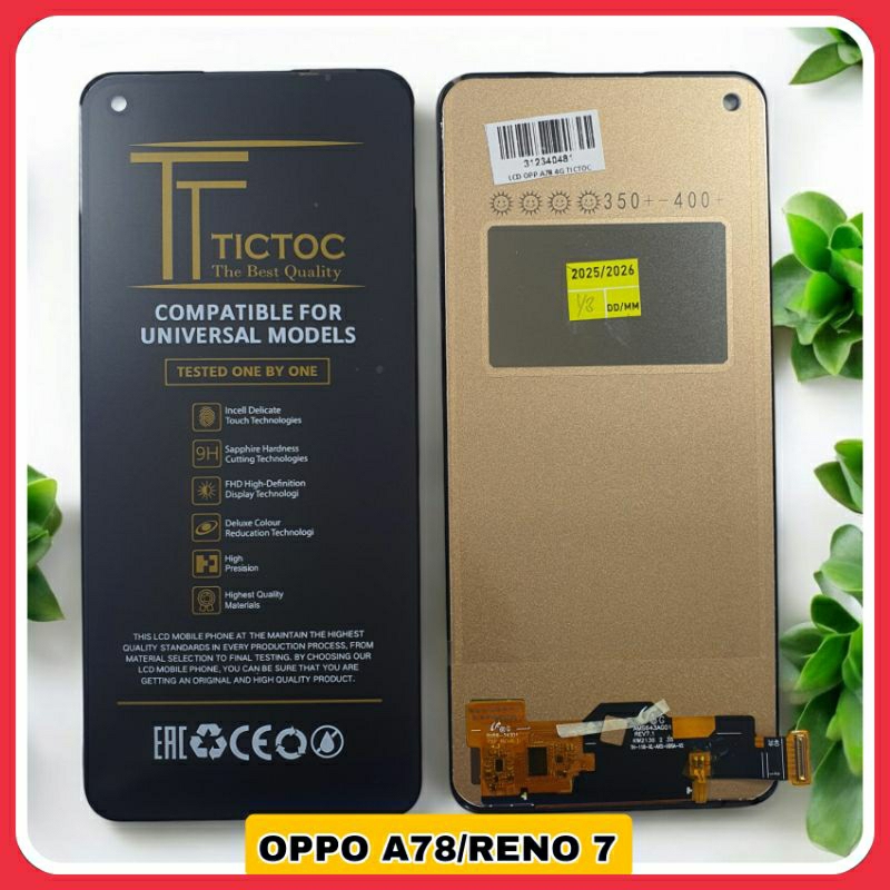 Jual lcd ts fullset oppo reno 7 4g/5g reno 8 4g/5g realme 9/9 pro / A78 ...