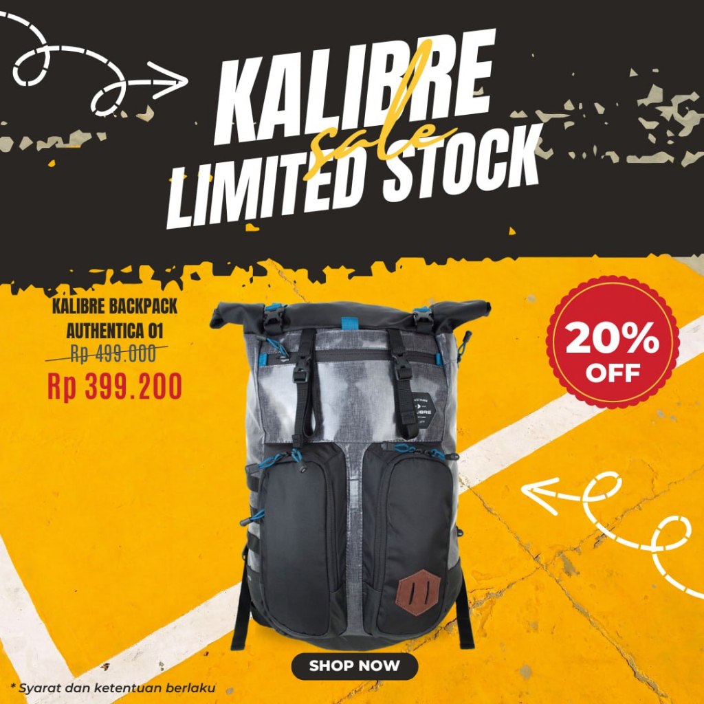 Jual Kalibre New Backpack Authentica 01 Art 910765045 | Shopee Indonesia