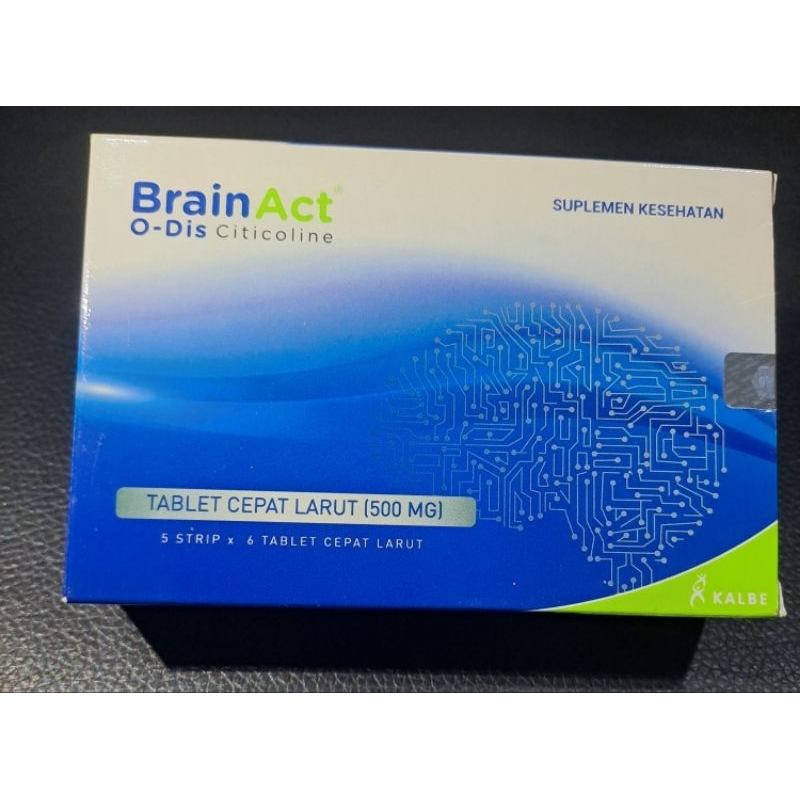 Jual ORI BrainAct O-Dis Citicoline [500mg] / Tablet Cepat Larut ...