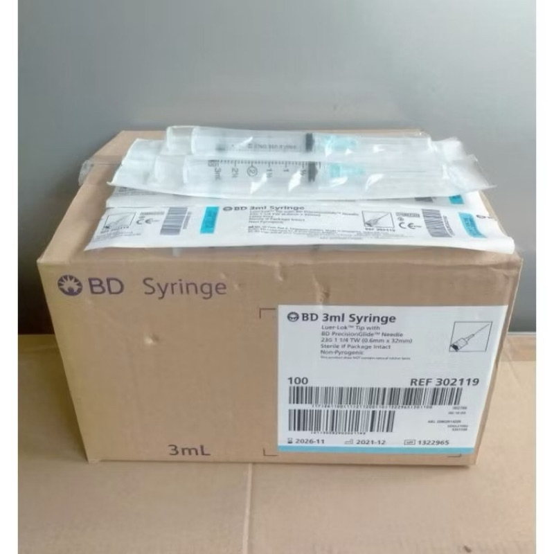 Jual Spuit 3cc BD / spuit 3ml BD / Syringe 3cc BD / syringe 3ml BD ...