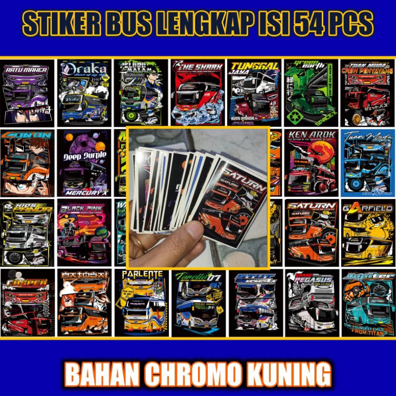 Jual Stiker Bus Kotak Isi 54 Termurah Terlengkap | Shopee Indonesia