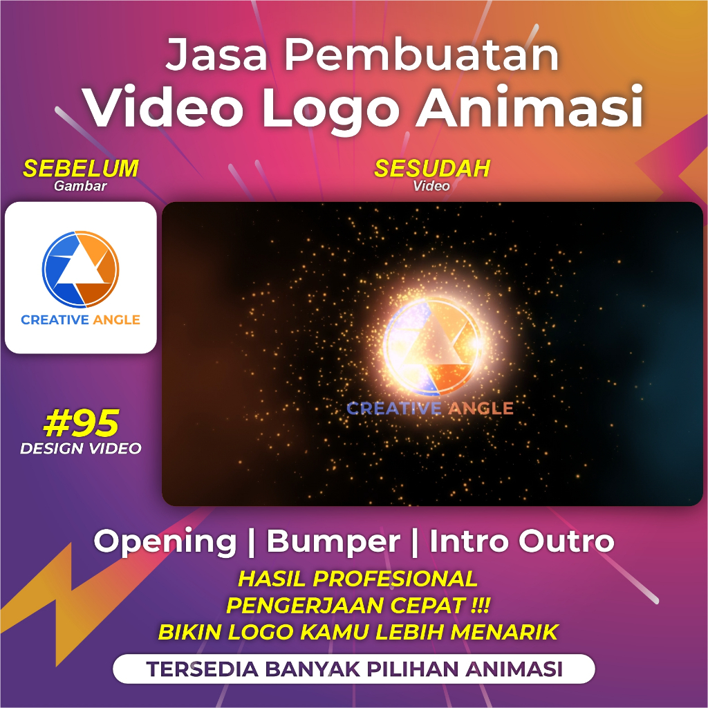 Jual Jasa Pembuatan Video Animasi Opening Intro Outro Logo 1 HARI jadi ...
