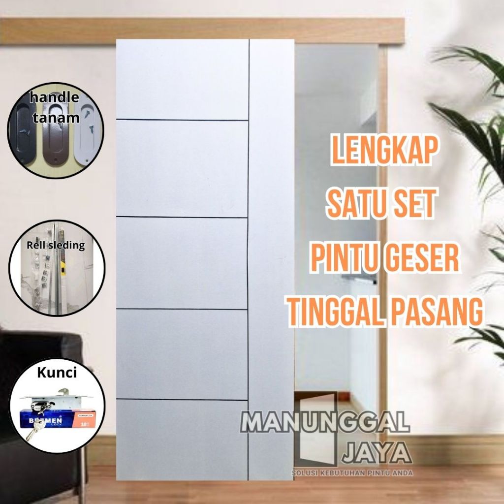 Jual Lengkap Satu Set Pintu Sleding | Satu Set Pintu Geser | Pintu ...