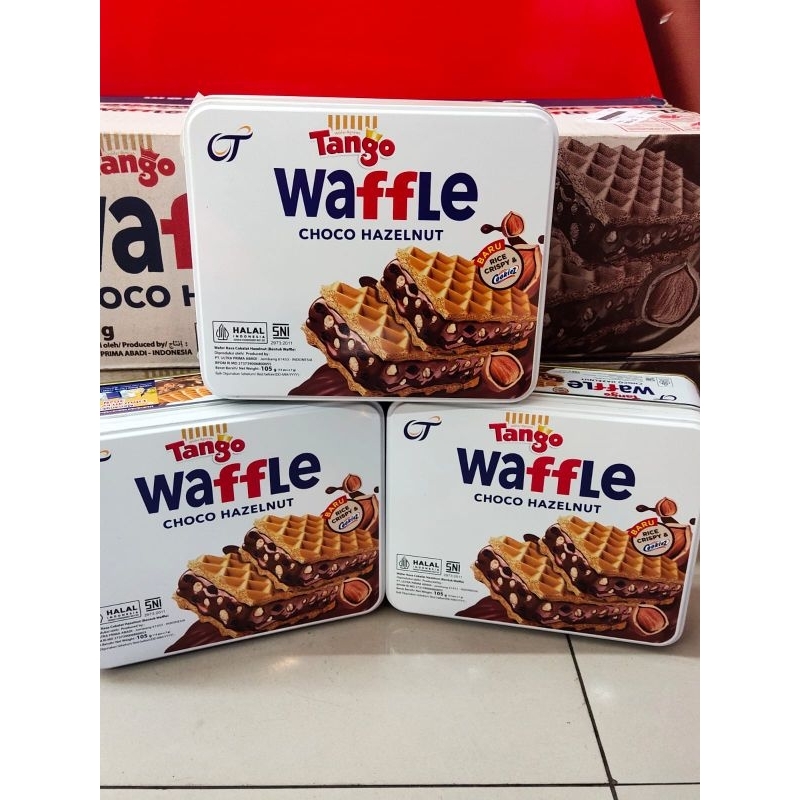 Jual Tango Waffle choco hazelnut kaleng 105 gram berhadiah uang Jika ...