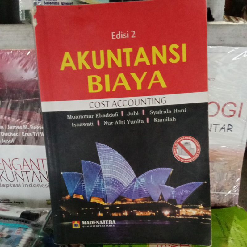 Jual Buku Akuntansi biaya. Muammar khaddapi | Shopee Indonesia