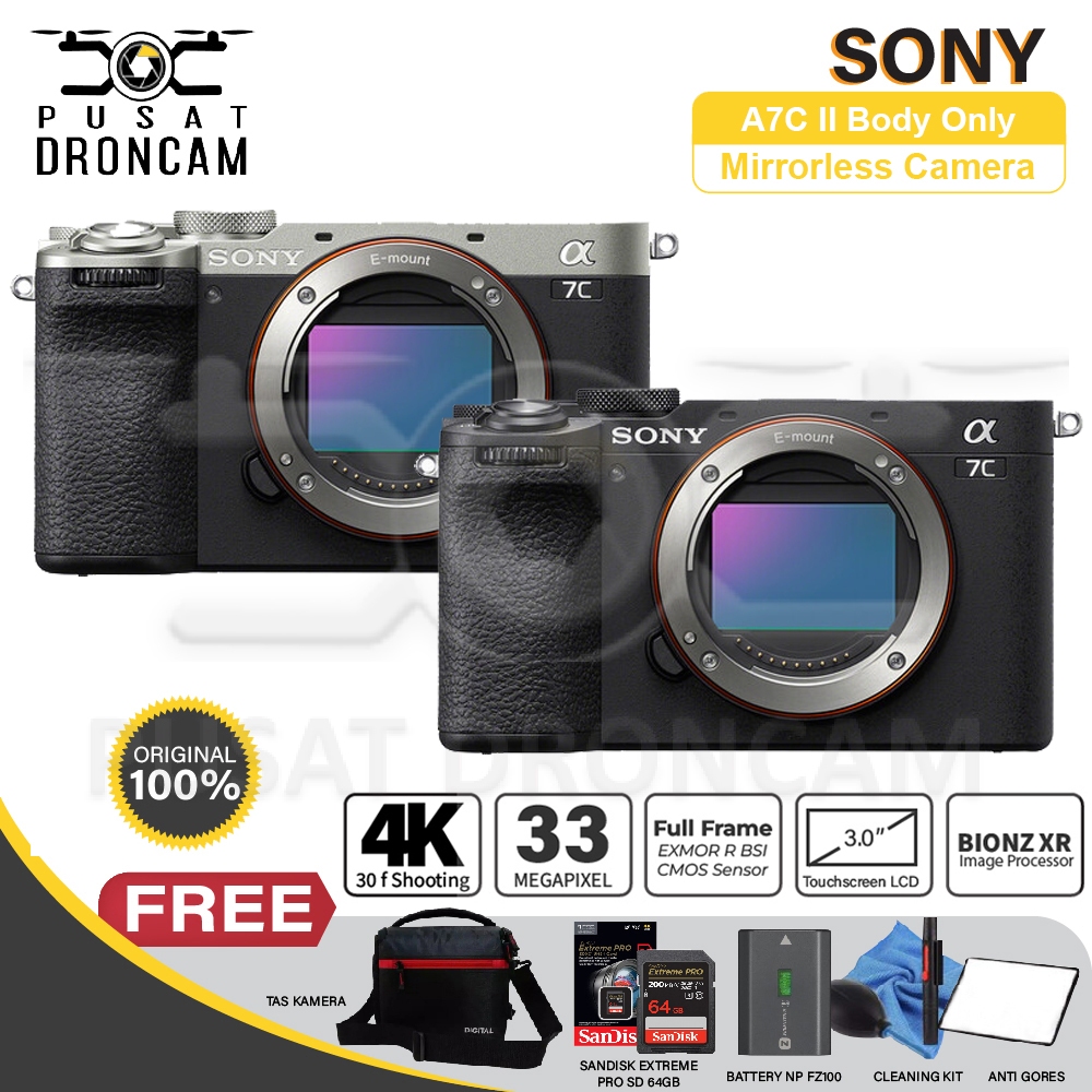 Jual Sony A7C II Body Only Mirrorless Camera Alpha A7CII A7 C Mark 2 | Shopee Indonesia