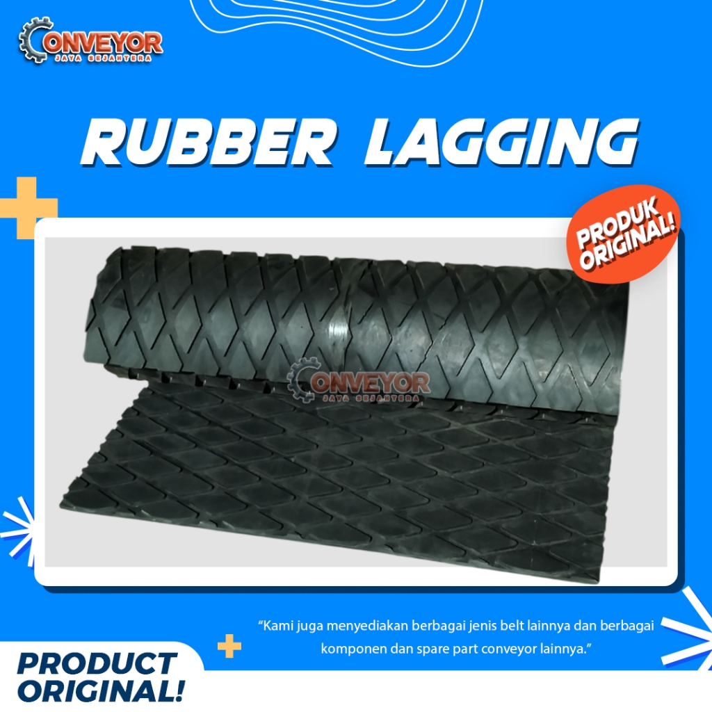 Jual Diamond Groove Rubber Lagging / Rubber Lagging untuk Pulley ...