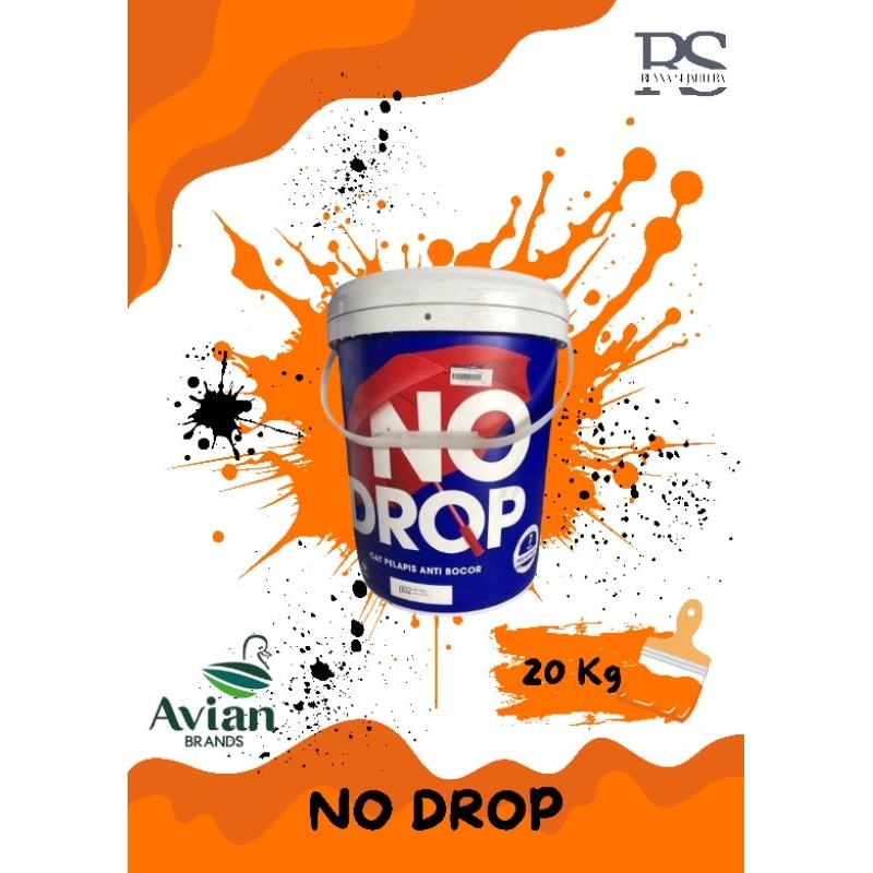 Jual Cat tembok NO DROP 20KG. Cat dinding. cat nodrop anti bocor. cat waterproof | Shopee Indonesia