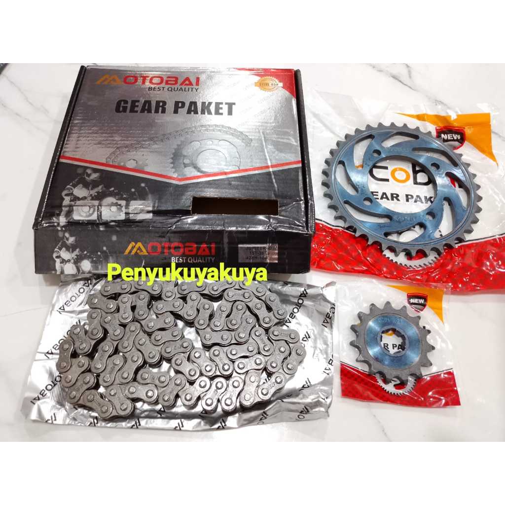 Jual GEAR SET JUPITER Z GIR PAKET RANTAI 15T 36T 428H 104L MOTOR OTOBAI | Shopee Indonesia