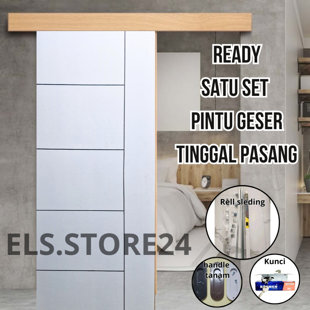 Jual SATU SET PINTU SLEDING TINGGAL PASANG| Satu Set Pintu Geser ...