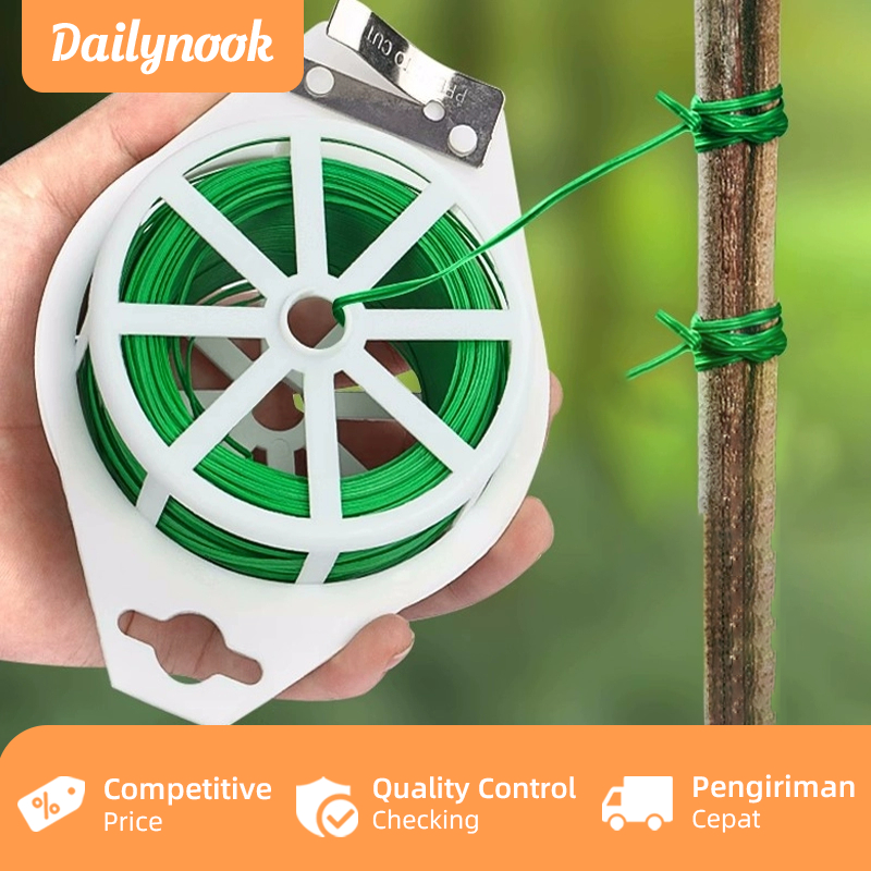Jual Tali pengikat berkebun kawat pengikat berlapis plastik, pemotong ...