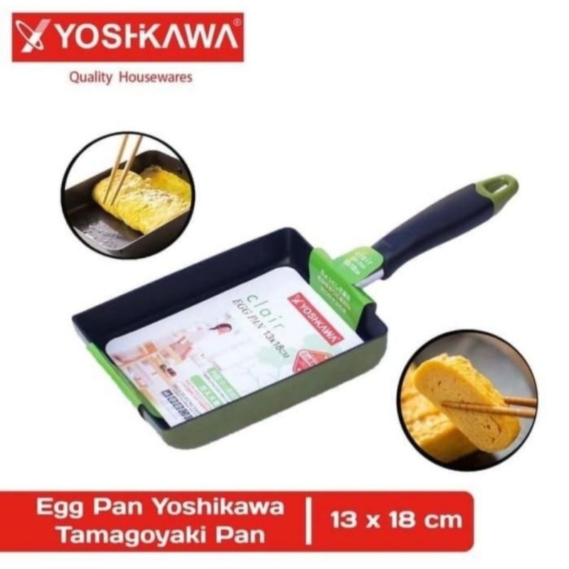 Jual Yoshikawa Minowa Fry Egg Pan CL-1318/13x18cm | Shopee Indonesia