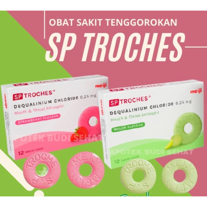Jual SP Troches Meiji Rasa Strawberry PER BOX @ 12 Tablet | Shopee ...