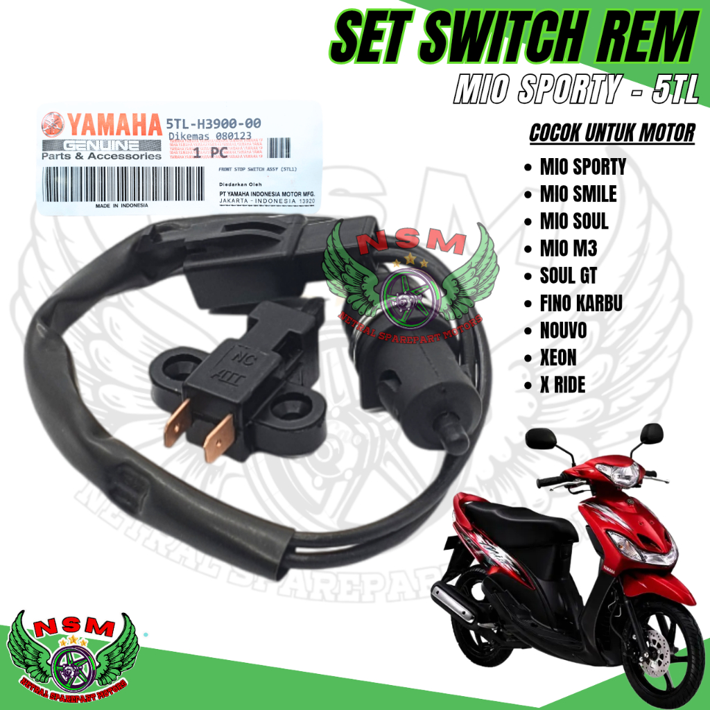 Jual PAKET 2ITEM SWITCH REM KANAN MIO SPORTY + SWITCH REM KIRI MIO SOUL ...