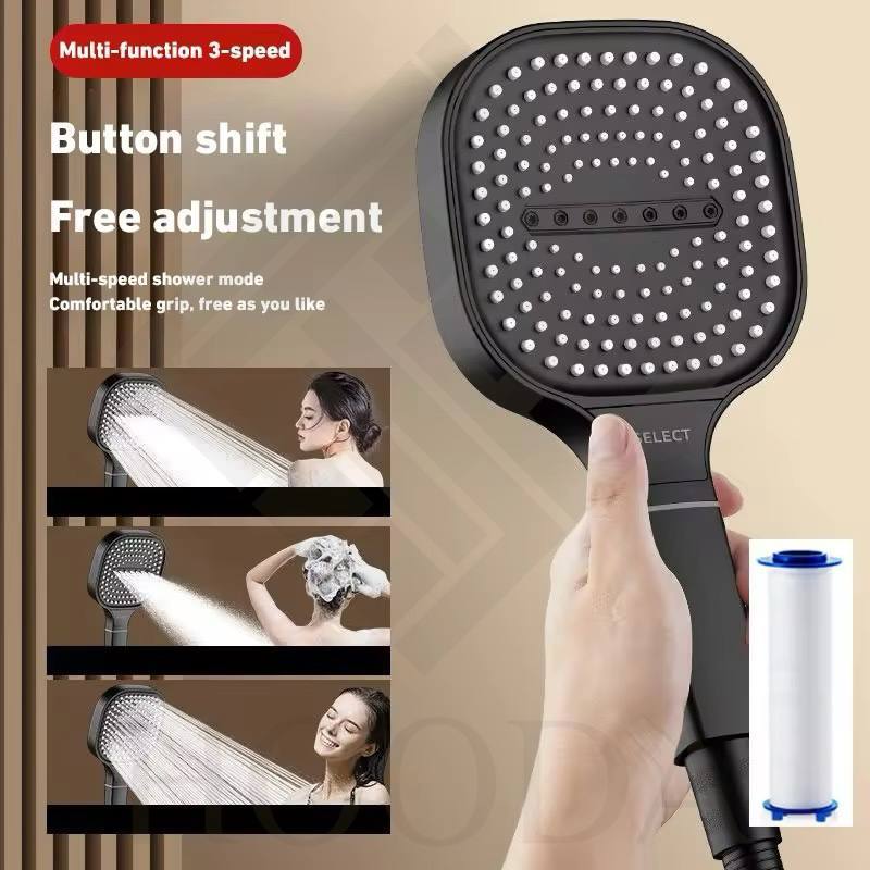 Jual HOODA - Hand Shower Turbo Filter / Shower Head Multi-Speed Kamar ...