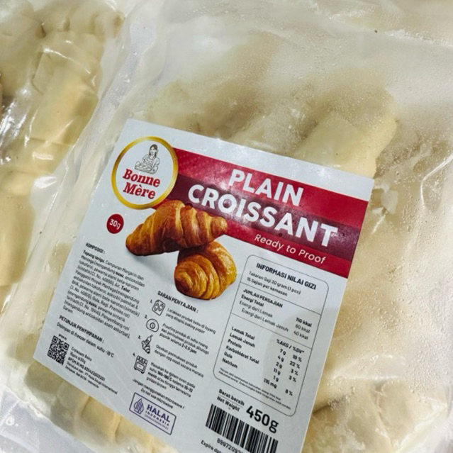 Jual Bonne Mere Croissant Plain 30gr X 15pcs | Shopee Indonesia