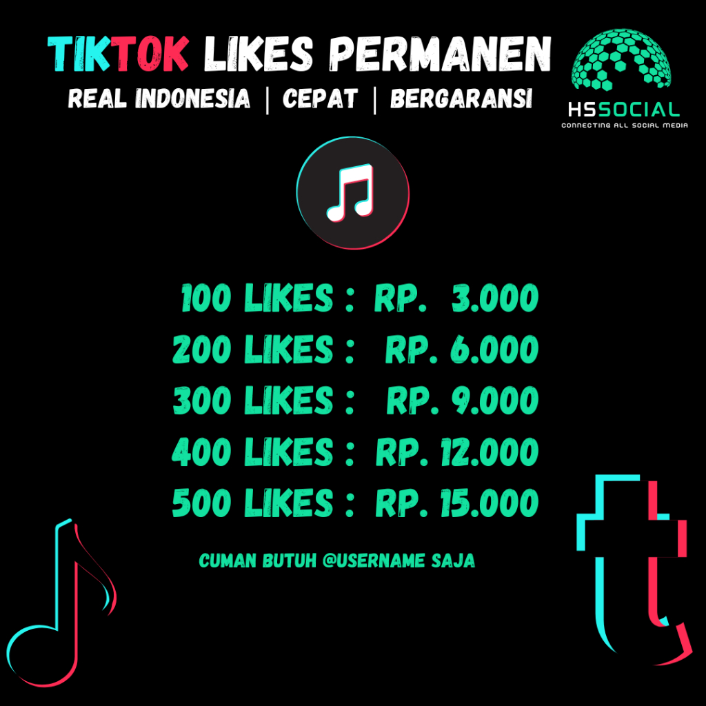 Jual LIKE TIK^,^TOK BERGARANSI TERMURAH PERMANEN REAL AKTIF VIEW FAST ...